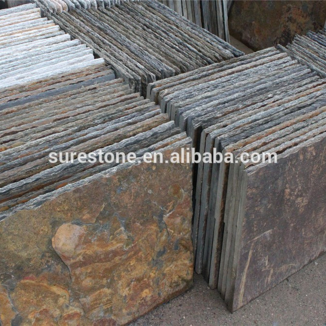 Buy Slate Stone Exterior Rusty Wall Slate Tile Interlocking Outdoor ...