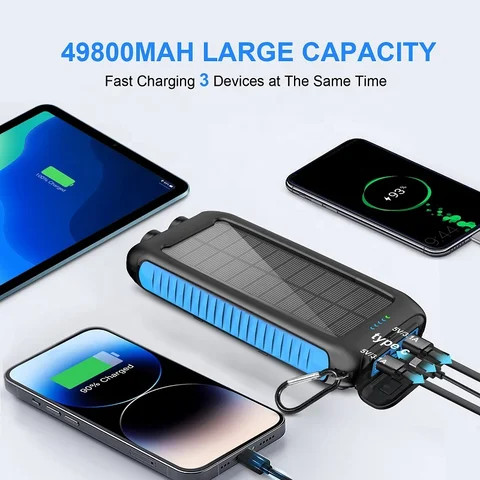 Buy Solar Charger 20000 Mah Power Banks Dual Usb Waterproof Powerbank ...