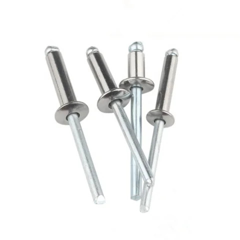 Buy Ss Aluminum Zinc Open End Blind Rivets With Break Pull Mandrel And ...