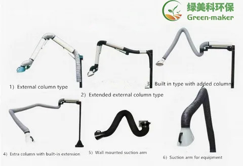 Buy Universal Smoke Suction Fume Extraction Arm Dust Smoke Collection ...