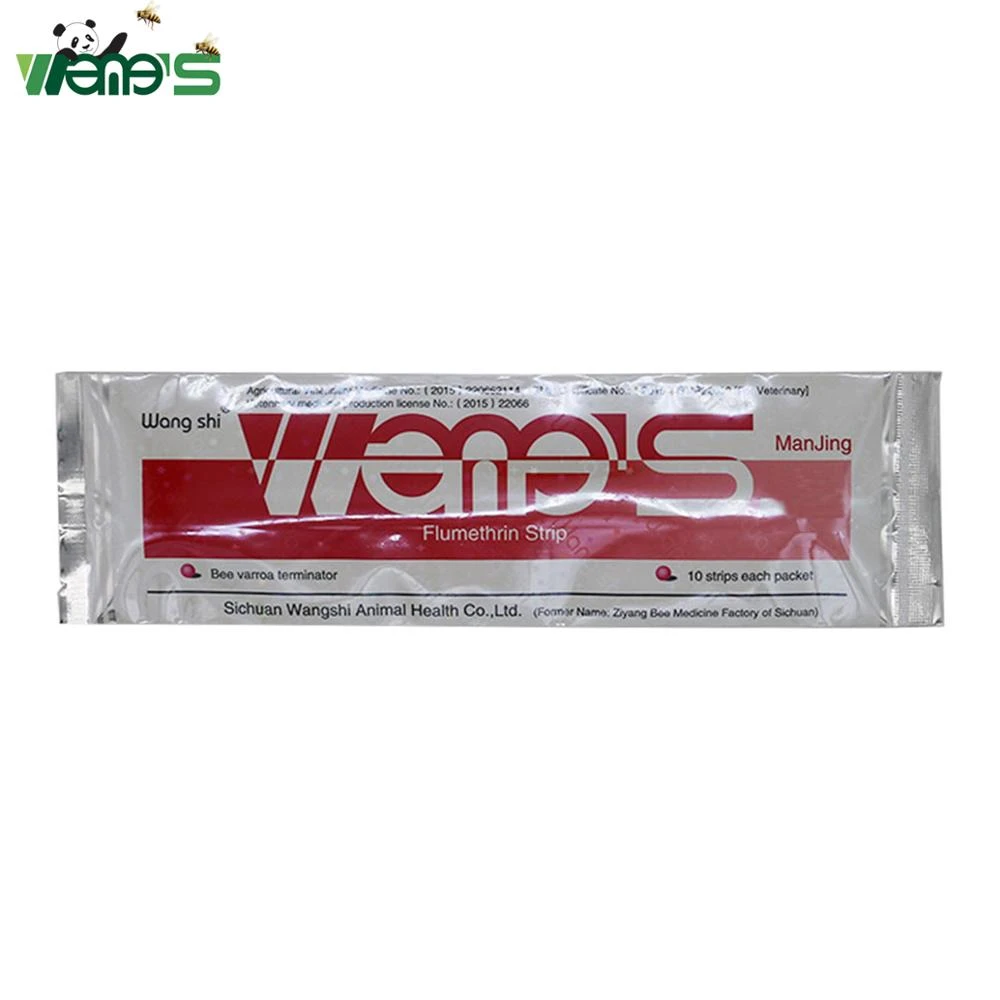 Buy Wangshi Manjing 10 Strips Flumethrin Strip Instant Bee Varroa Mite ...