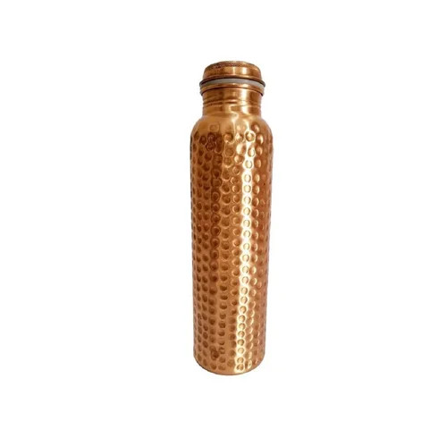 Buy White Enameled Premium Copper Water Bottle Travelling Water Storage ...