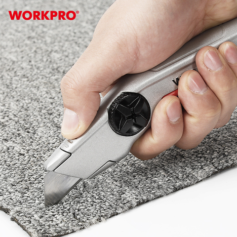 Buy Workpro Utility Knives Retractable And Folding Box Cutter For ...