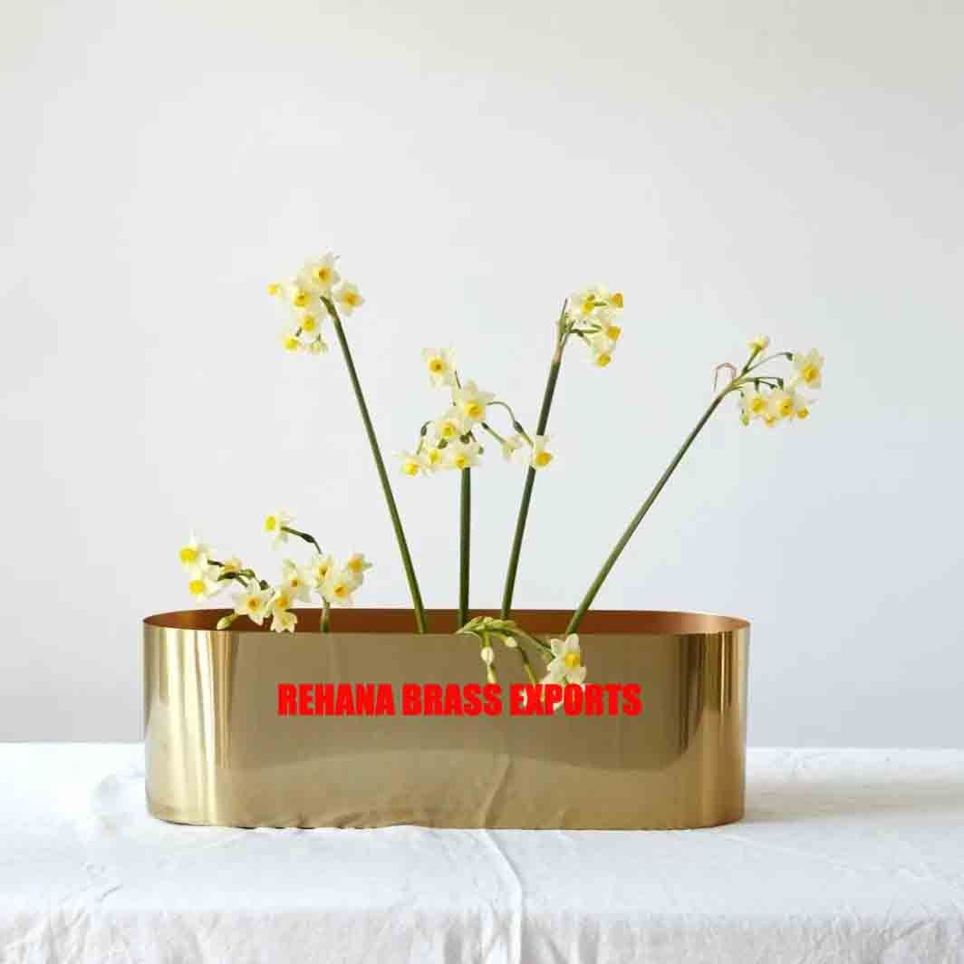 Buy Flower Vase Tub from REHANA BRASS EXPORTS, India | Tradewheel.com