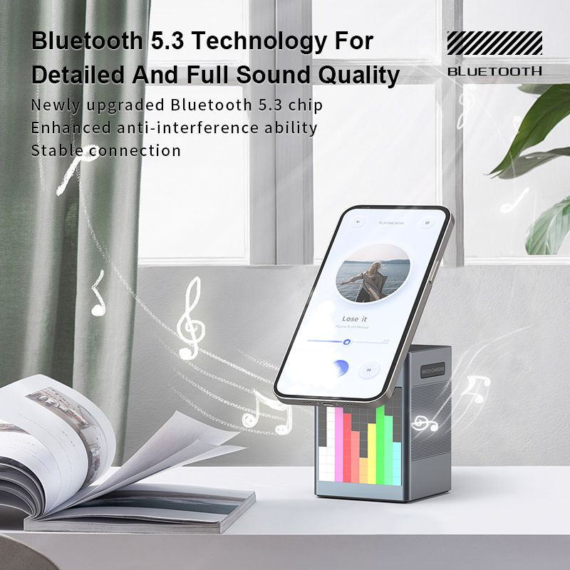 Buy 6 In 1 Creative Multi-function Pixel Animation Wireless Charger ...