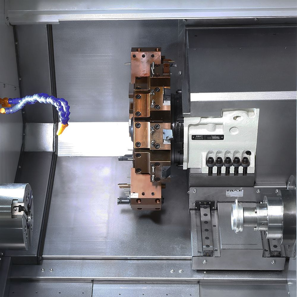 Buy Dual Spindle Turning Machine Lathe With Iso 9001 Integrated ...