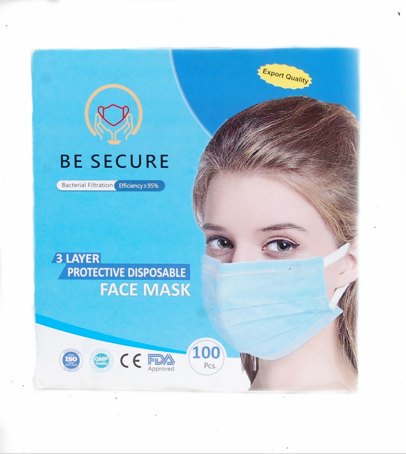 Buy 3 Ply Surgical Mask With Extra Soft Ear Loop And Nose Pin from ...