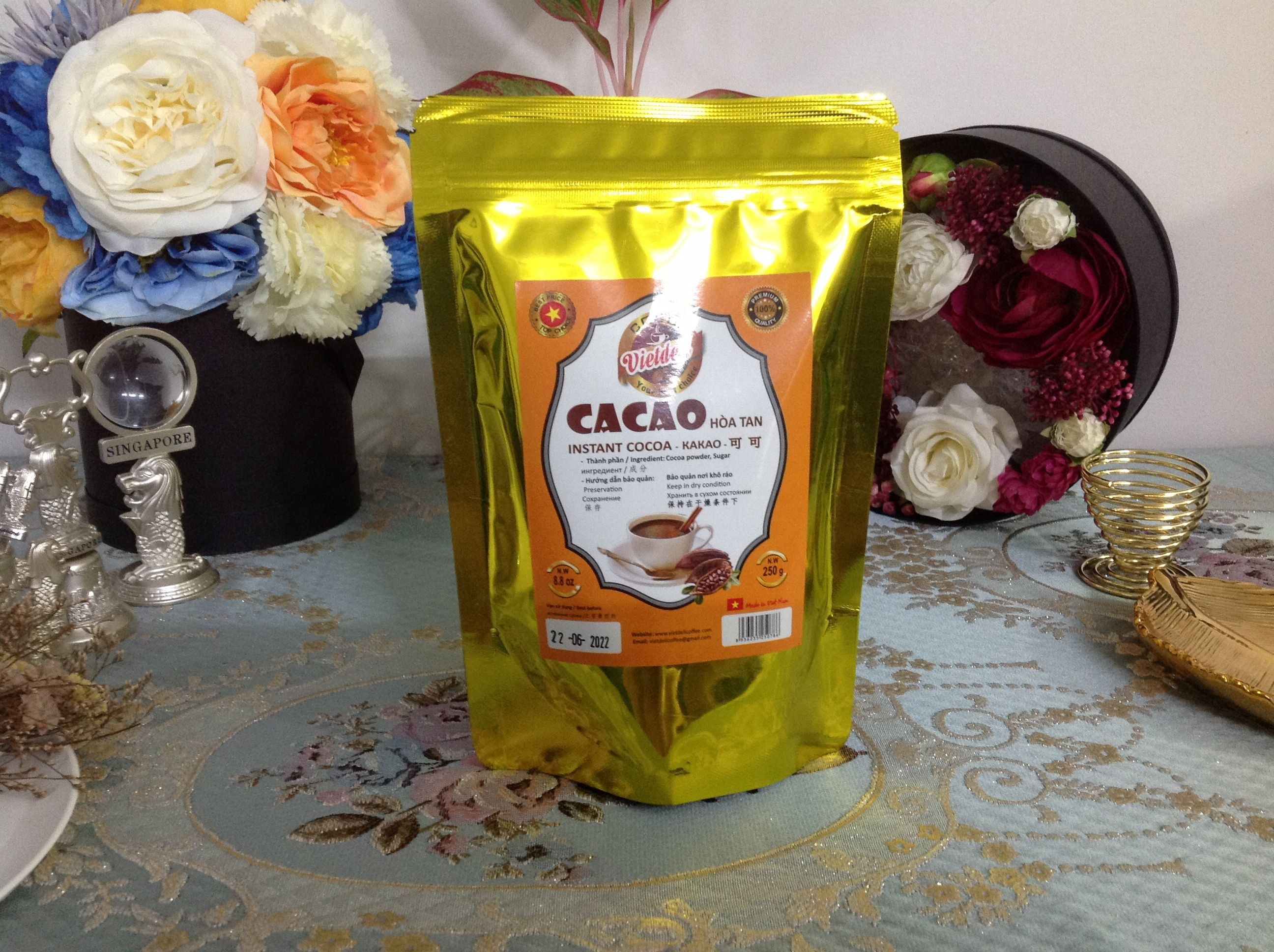 Buy Instant Cocoa Powder 2 In 1 - Bag 250g - Vietdeli from VIET DELI ...