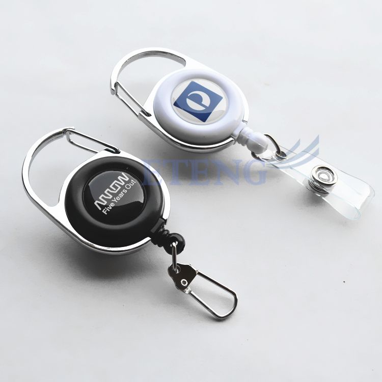 Buy Promotion Custom Id Card Holder Epoxy Resin Logo Retractable Badge ...