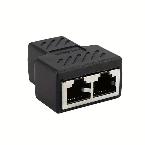 Buy 1 To 2 Dual Female Rj45 Connector Ethernet Lan Network Rj45 Coupler ...
