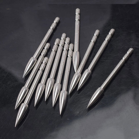 Buy 12pcs Archery 80 100 120 150 Grain Stainless Steel Arrow Head ...