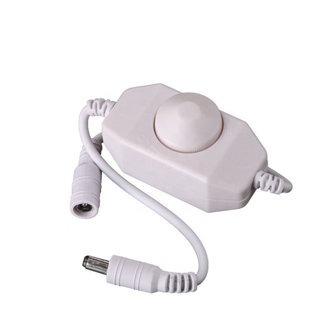 Buy 12v Dc 0-100% Pwm Manual Knob Inline Led Strip Dimmer Controller ...