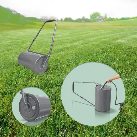 Buy 30l Manual Steel Garden Turf Roller Heavy Yard Ground Sod Grass ...
