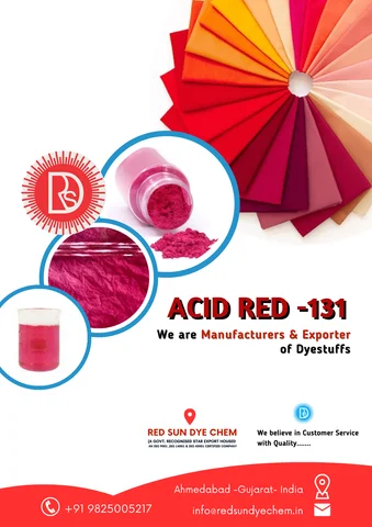 Buy Acid Red 131 Red Sun Dye Chem Manufacturers And Exporter Dyestuffs ...