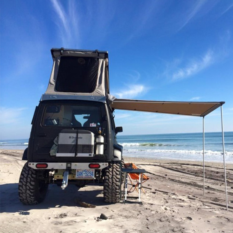 Buy Aluminum 4x4 Flat Retractable Roof Car Side Awning Rooftop With ...