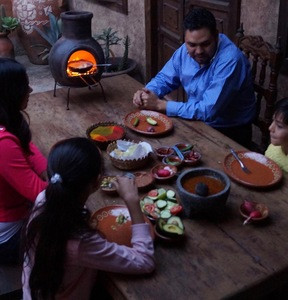 Buy Aztec Stone Woodburning Table Model Chimenea from MEXICO TRADE ...