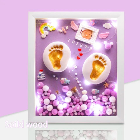 Buy Baby Hand And Foot Print Photo Frame Newborn Baby Souvenir Hand And ...