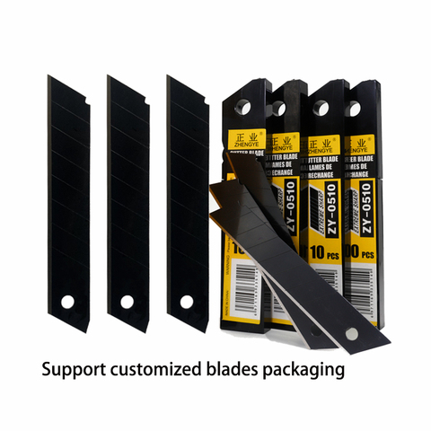 Buy Best Quality 18mm Black Blades Office Box Cutter Snap Off Blade ...