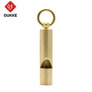 Buy Cnc Custom Metal Survival Brass Whistle Sport Copper Safety Whistle ...