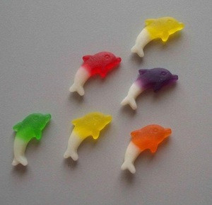 Buy Confectionery Double Colors Gummy Dolphin Candy Without Sugar from ...
