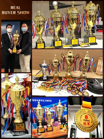 Buy Custom Metal Trophy Cup New Design Iron Material Award Football ...