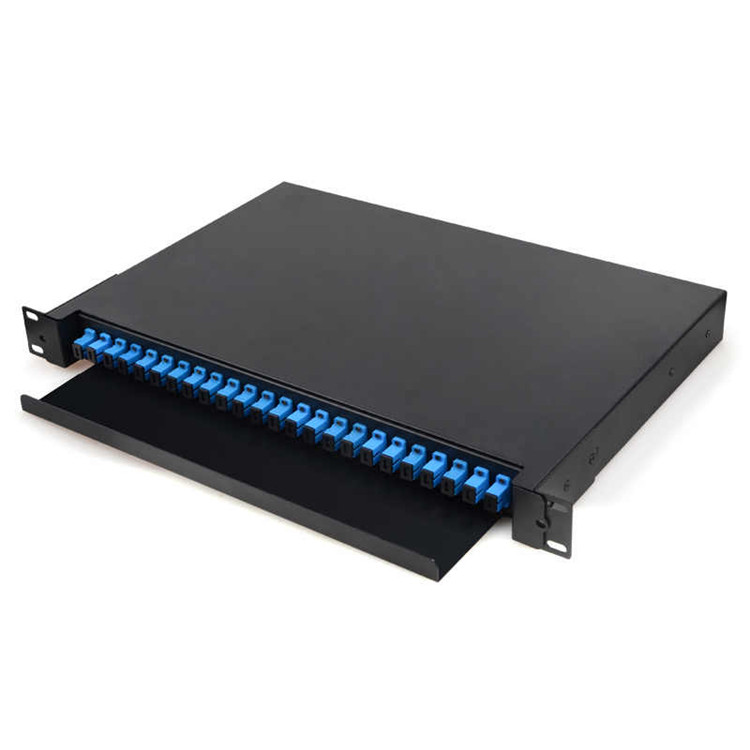 Buy Din Rail Sliding Fiber Patch Panel 1u 19 Inches Rack Mount Lc Sc ...