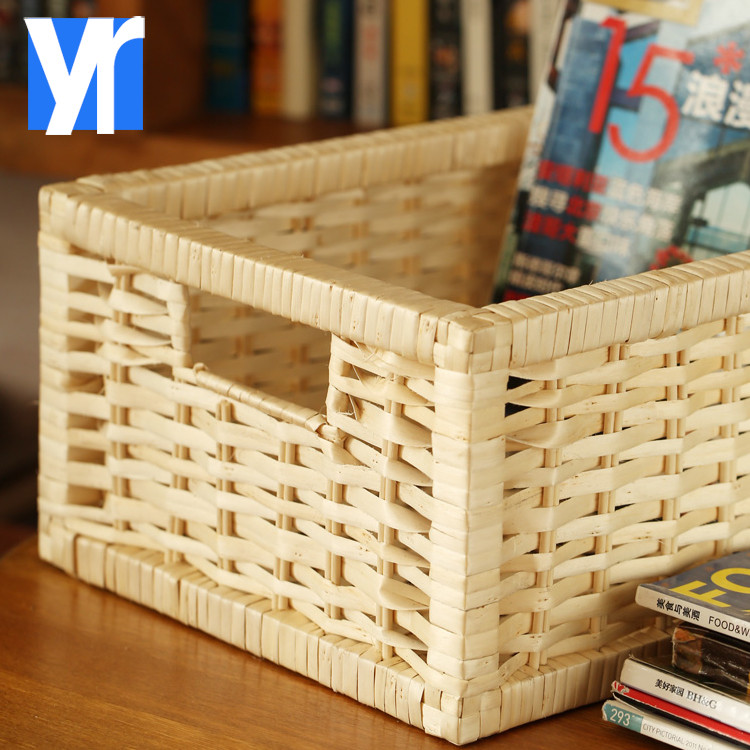 Buy Eco Friendly Handmade Wooden Woven Shelf Bamboo Materi Storage Bins ...
