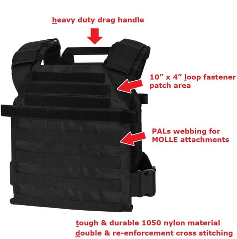 Buy Free Sample Tactical Fast Vest 10"x12" Molle And Pals Fully ...