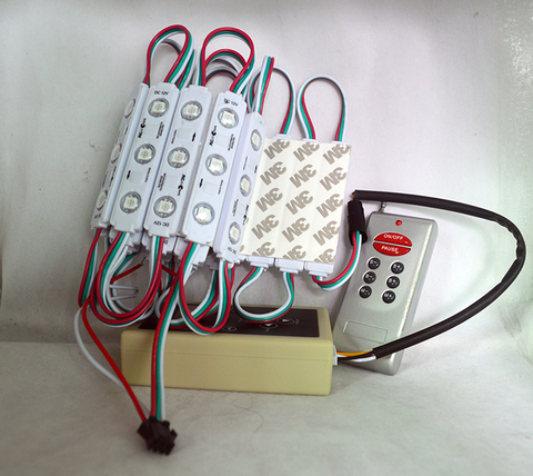 Buy Full Color Dc12v Led Module Light 20pcs 3led Module Lights 5050 Smd ...