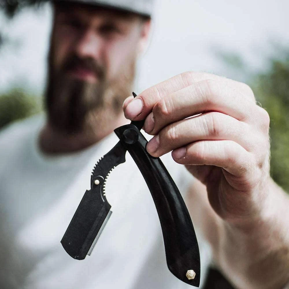 Buy Full Gold Mated Single Blade Straight Razor Barber Straight Shaving ...