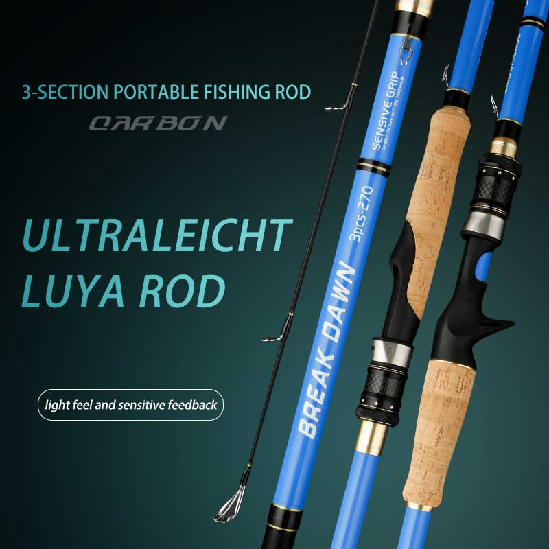 Buy Johncoo 3 Sections Spinning Rods Carbon M Power 1.8m 2.1m 2.4m2.7m ...