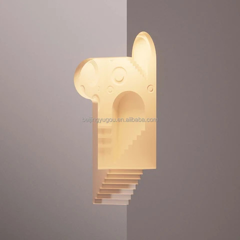 Buy Luxury Modern Plaster Corner Wall Lamp Recessed Niches Staircase ...