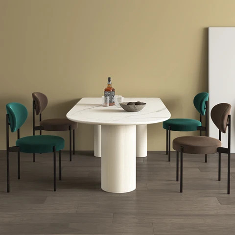 Buy Mesa De Jantar Marble Dining Table Set 6 Seater Home Table A Manger ...