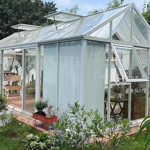 Buy Movable Solarium Garden Room Wall Foldable Standalone Glass House ...