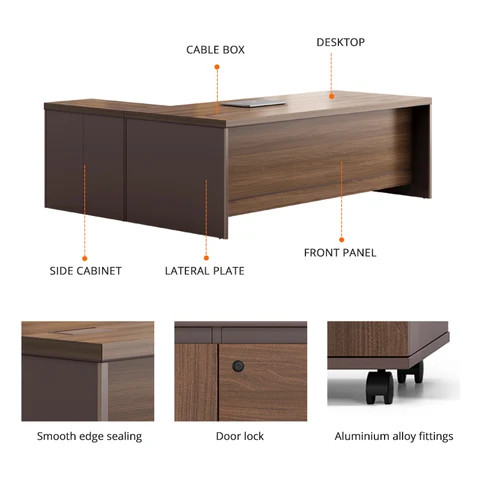 Buy Office Furniture Manager Desk Humanized Design Luxury Executive Ceo ...