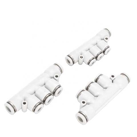 Buy Plastic Pneumatic Fitting Black Plastic Air Hose Connect Push In ...