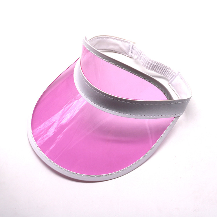 Buy Plastic Transparent Uv Protection Sun Visor Summer Beach Pvc Sun ...