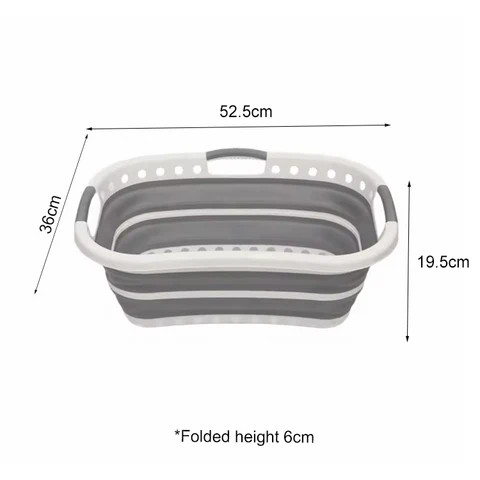 Buy Pp Material Bucket Bucket Hamper Collapsible Organizer Handle ...