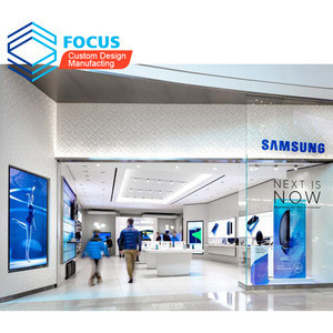 Buy Samsung White Laminate Display Counter Mobile Shop Display Showcase ...