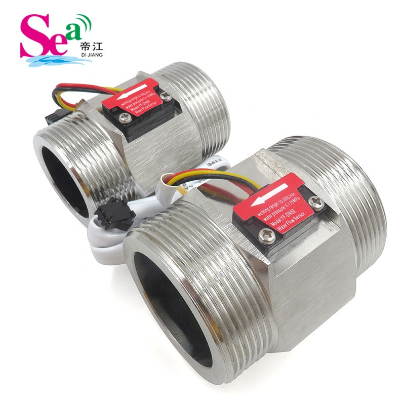 Buy Sea 2'' Inch Digital Pulse Output Stainless Steel Water Flow Sensor ...