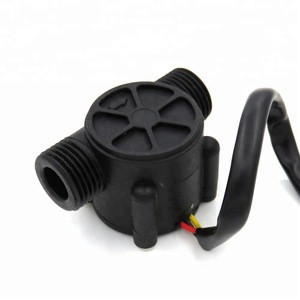 Buy Sea Yf-s201b G1/2 Black Color Plastic Water Flow Sensor Pom ...