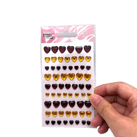 Buy Self Adhesive Assorted Colors And Shape Acrylic Rhinestone Gem ...