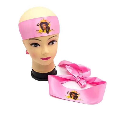 Buy Soft Satin Head Edge Hair Wrap Custom Logo Silk Head Wrap Fashion ...