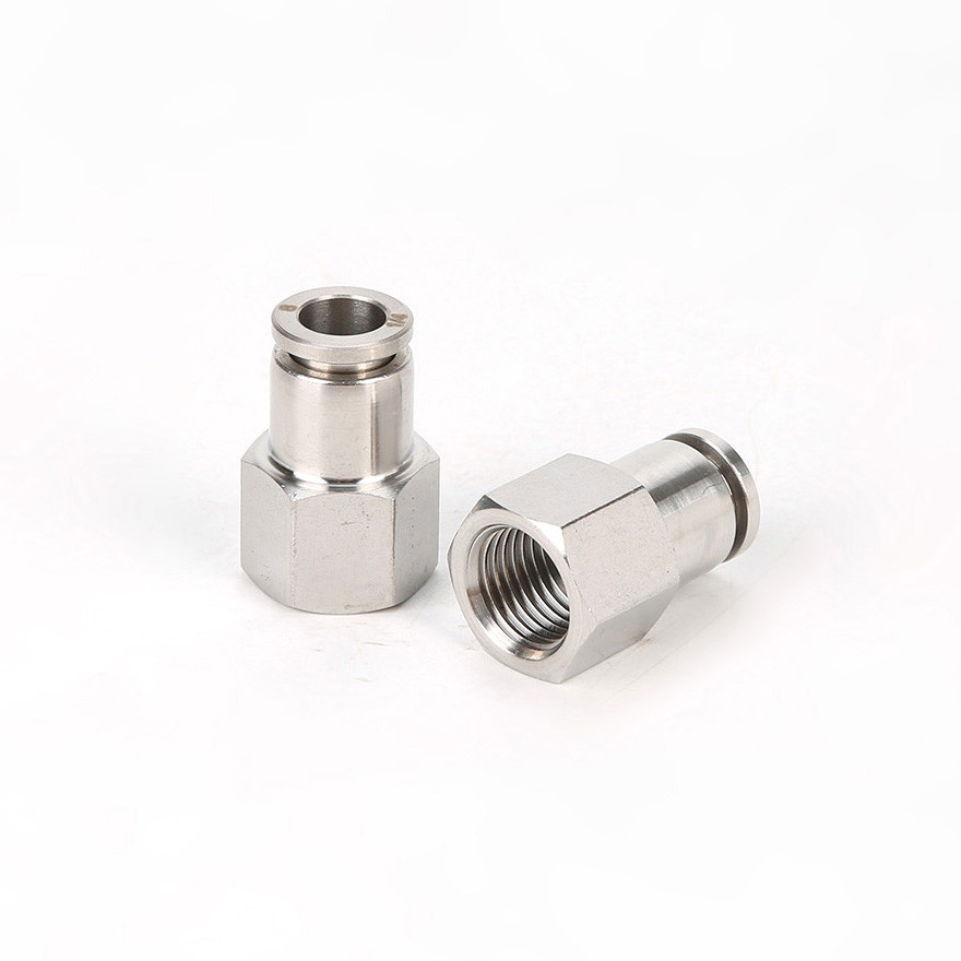 Buy Spcf 8-02 Female Straight Pneumatic Fittings Stainless Female ...