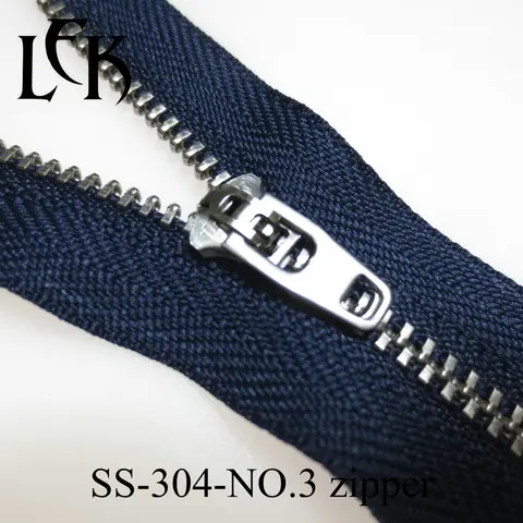 Buy Ss 304 Close End Zip Pulls Jeans Nylon Sustainable Zippers Sliver ...