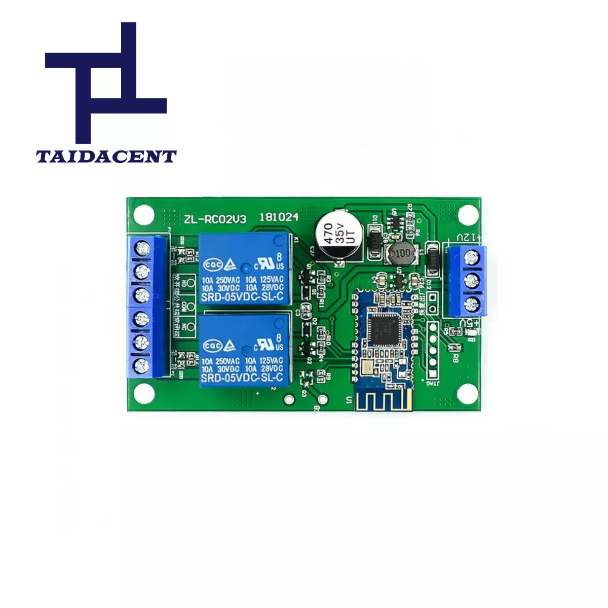 Buy Taidacent 5v Dc Relay Module Spp-c Ble Serial Port Remote Control ...