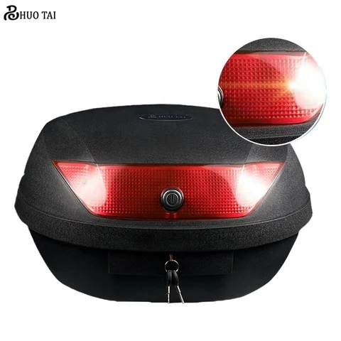 Buy Universal Unique 50l Capacity Motorcycle Tail Box Pp Material Big ...