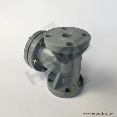 Buy Upvc, Cpvc, Pph, Pvdf, Frpp Plastic Swing Check Valve Plastic from Henze Valves Corporation ...