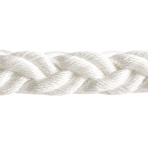 Buy White Color 10-160mm 2 Inch Custom 8 Strands Braided Nylon Rope For ...