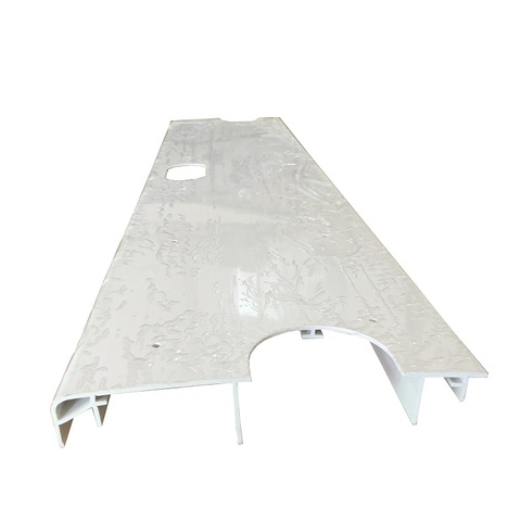 Buy White Pvc Plastic Extrusion Profile Top Cover With Punching Holes ...